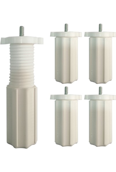 Adem Koç Plastik 13,5-20 cm Gizli Ayarlı Plastik Ayak M8 Ince Diş (4 Adet) Adem Koç Plastik 13,5-20 cm Gizli Ayarlı Plastik Ayak M8 Ince Diş (4 Adet)