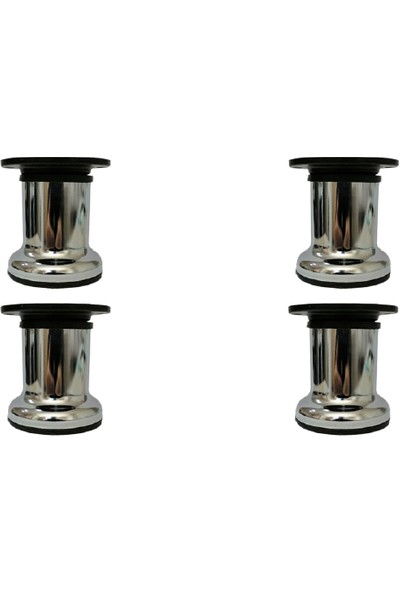 Adem Koç Plastik Ayarlı Metal Dolap Vestiyer Komidin Baza Ayağı Çap 51 mm (4 Adet) 8 cm Adem Koç Plastik Ayarlı Metal Dolap Vestiyer Komidin Baza Ayağı Çap 51 mm (4 Adet) 8 cm