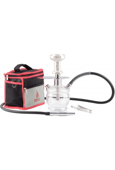 Kefo Trip Paslanmaz Çelik Çantalı Cam Nargile Takımı Kefo Trip Paslanmaz Çelik Çantalı Cam Nargile Takımı
