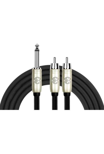 Kirlin 2mt. Y Kablo (1/4'' Mono Erkek - 2xrca Erkek) Kirlin 2mt. Y Kablo (1/4'' Mono Erkek - 2xrca Erkek)
