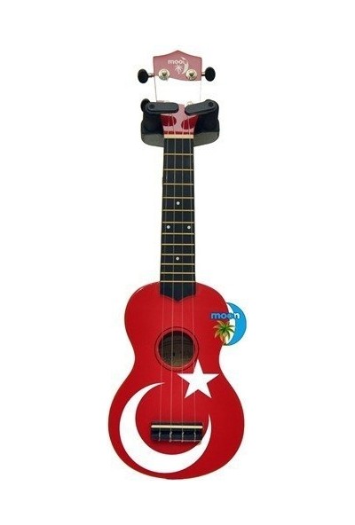 Moon UK80BTF Türk Bayrağı Desenli Ukulele