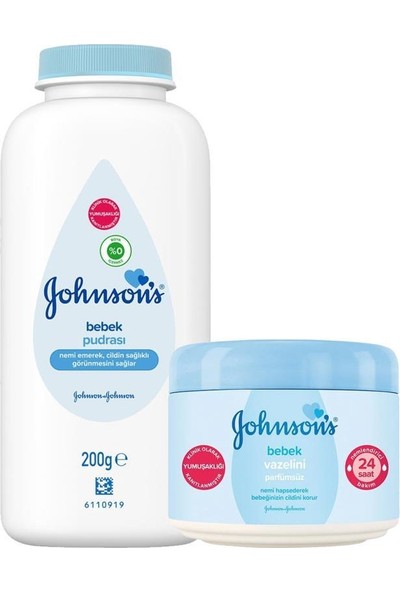 Johnsons Johnson's Baby Bebek Pudrası ve Vazelin Seti