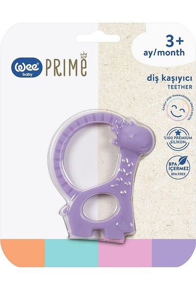 Wee Baby Diş Kaşıyıcı Silikon Prime Mor