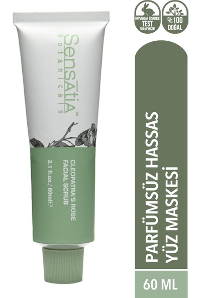 Sensatia Botanicals Cleopatra'nın Gülü Cilt Tonu Dengeleyici Yüz Peelingi 60 ml Sensatia Botanicals Cleopatra'nın Gülü Cilt Tonu Dengeleyici Yüz Peelingi 60 ml