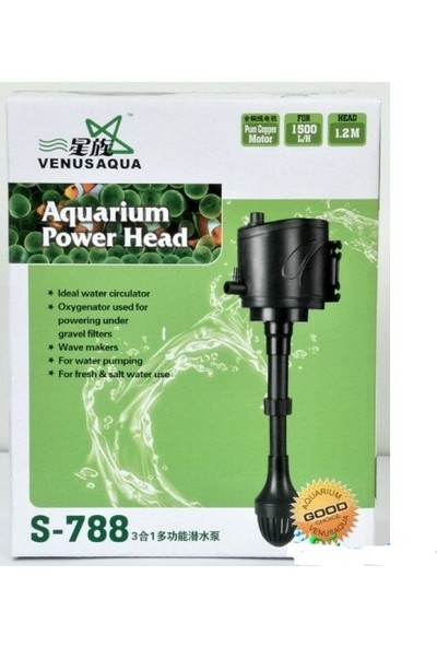 Venusaqua S-788 Tepe Akvaryum FILTRESI1500L/H