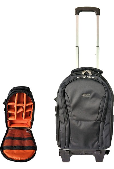 Redpoloshop Eye Fotoğraf Makinesi Çekçekli Sırt Çantası Su Geçirmez EYE6614