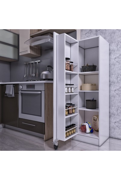 Fora Home More Erzak Dolabı Kavanozluklu Kiler Dolabı Çok Amaçlı Dolap Fora Home More Erzak Dolabı Kavanozluklu Kiler Dolabı Çok Amaçlı Dolap