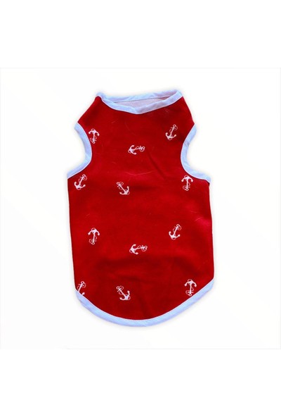 Kemique Red Anchor Atlet Kedi Kıyafeti Kedi Elbisesi M Kemique Red Anchor Atlet Kedi Kıyafeti Kedi Elbisesi M