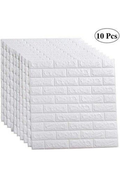 Renkli Evim 10 Adet Yapışkanlı Tuğla Duvar Paneli 77*70 cm 0,53M2 Renkli Evim 10 Adet Yapışkanlı Tuğla Duvar Paneli 77*70 cm 0,53M2