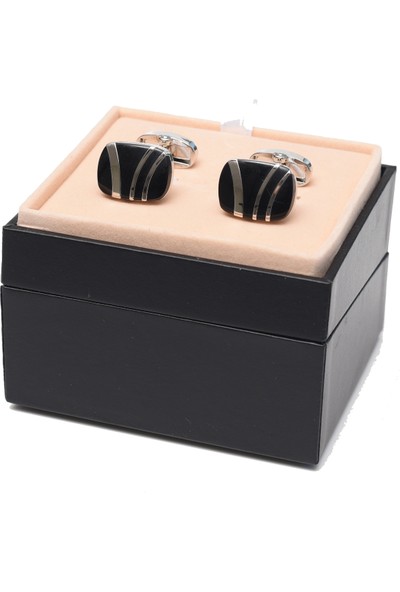 Esgue Sirius Serisi Gümüş Lüx Kol Düğmesi