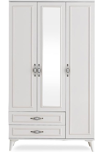 Sivas Gözde Mobilya Irmak 3 Kapılı 2 Çekmeceli Gardrop Elbise Dolabı 120X48X195CM Sivas Gözde Mobilya Irmak 3 Kapılı 2 Çekmeceli Gardrop Elbise Dolabı 120X48X195CM