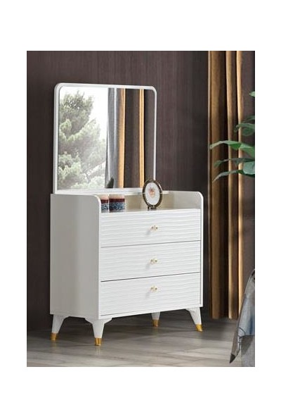 Sivas Gözde Mobilya Sedef Aynalı 3 Çekmeceli Şifonyer Tuvalet Masası Sivas Gözde Mobilya Sedef Aynalı 3 Çekmeceli Şifonyer Tuvalet Masası
