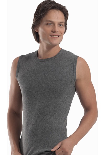 Öztaş 1055 Erkek Kolsuz Ribana O-Yaka Kısa Kol Atlet