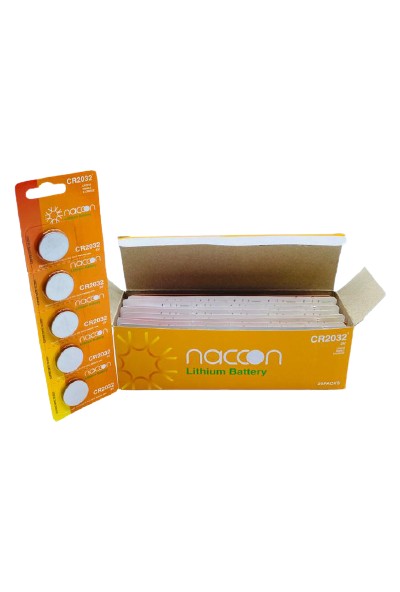 Naccon CR2032 3V Lityum Pil 100'LÜ Naccon CR2032 3V Lityum Pil 100'LÜ
