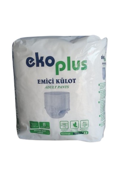 Eko Plus Hasta Bezi Emici Külot 1 Paket 8'li L Eko Plus Hasta Bezi Emici Külot 1 Paket 8'li L