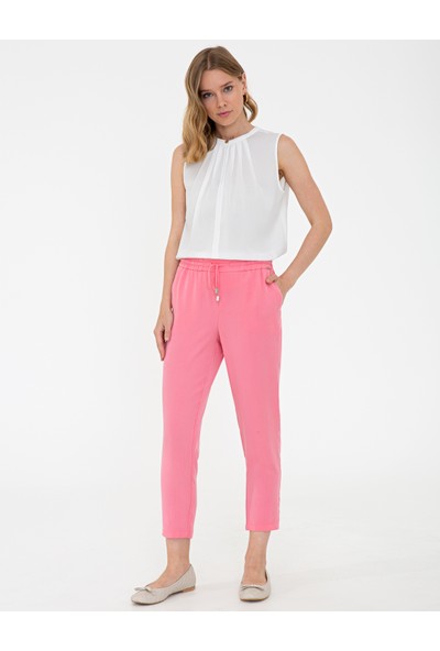 Pierre Cardin Pembe Relax Fit Dokuma Spor Pantolon 50243893-VR041 Pierre Cardin Pembe Relax Fit Dokuma Spor Pantolon 50243893-VR041