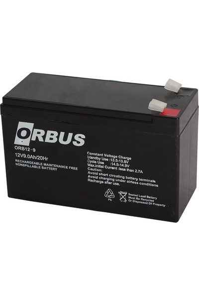 Orbus ORB-12V 9AH Bakımsız Kuru Akü
