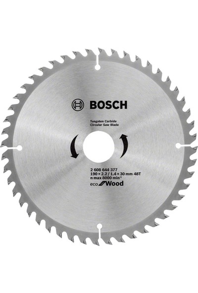 Bosch Sunta Daire Testere Optiline Eco 190*30 mm 48 Diş - 2608644377 Bosch Sunta Daire Testere Optiline Eco 190*30 mm 48 Diş - 2608644377