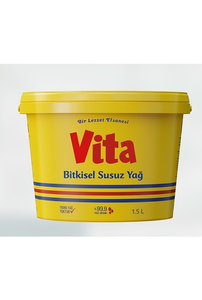 vita Bitkisel Susuz Yağ 1.5 lt vita Bitkisel Susuz Yağ 1.5 lt
