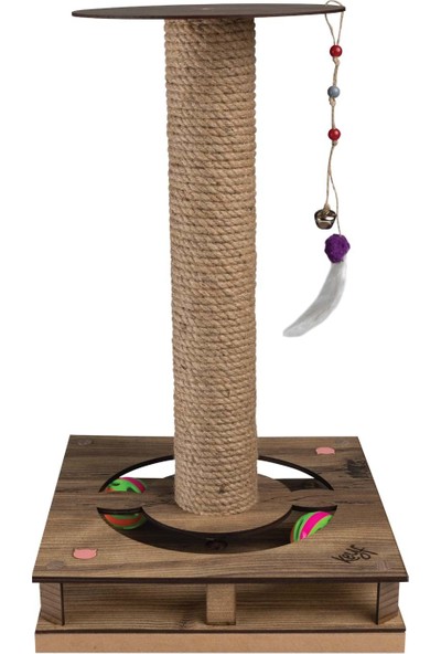 Elkeyf Kedi Tırmalama Top Oyuncaklı Keyf