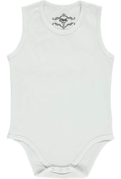 Civil Girls Kız Çocuk Çıtçıtlı Badi 2-3 Yaş Beyaz