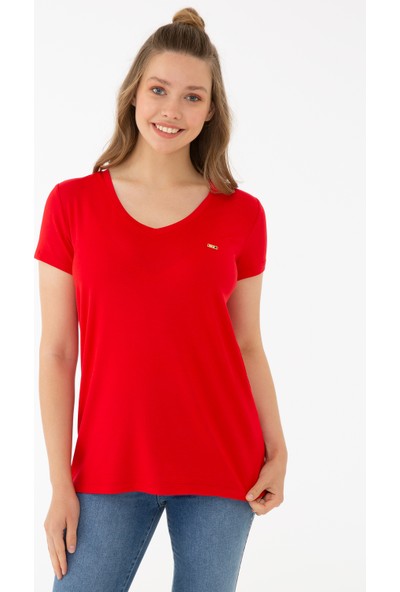 U.S. Polo Assn. Kırmızı T-Shirt Basic 50238030-VR030
