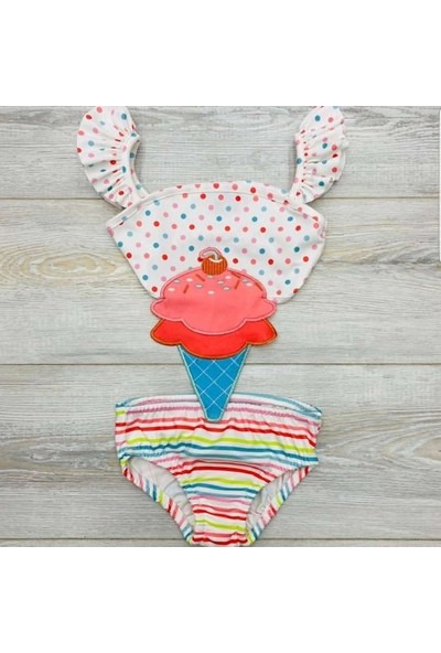 İstefani Kids Dondurma Figürlü Tarz Mayo Kini İstefani Kids Dondurma Figürlü Tarz Mayo Kini