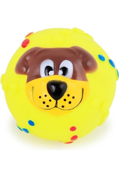 Bobo Köpek Yüzü Şekilli Öten Köpek Oyuncağı 6.5 cm