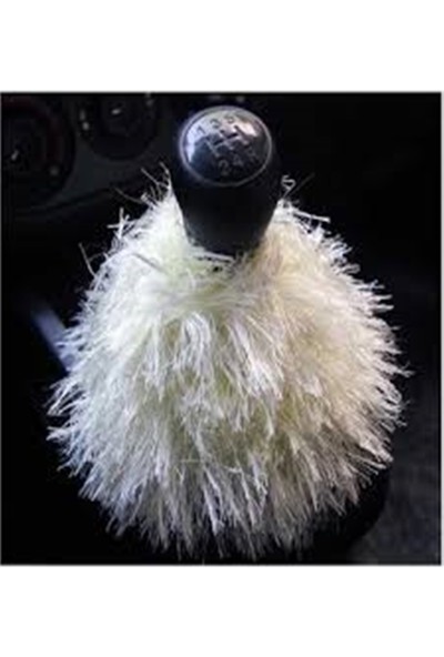 Cnk Oto Aksesuar Vites Kolu Saçaklı Örgülü Süs Beyaz