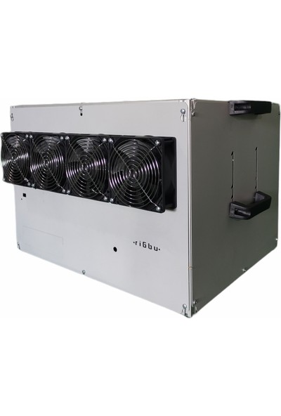 Rigbu Coin Mining Kapalı Rig Kasası Gri SK53 Fanlı Rigbu Coin Mining Kapalı Rig Kasası Gri SK53 Fanlı