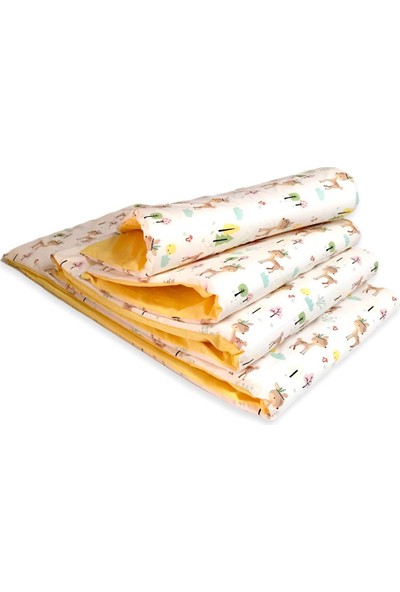 Bebek Özel Bebek Çocuk Beşik Kenar Koruma (4 Parça) Karaca Desen/Düz Sarı Bebek Özel Bebek Çocuk Beşik Kenar Koruma (4 Parça) Karaca Desen/Düz Sarı