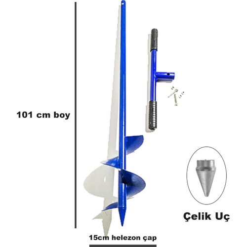 Mert Metal Toprak Delme Toprak Burgu Makinesi Montajlı Fiyatı