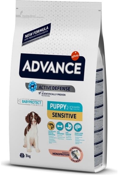 melekstore Advance Puppy Sensitive Somonlu Yavru Köpek Maması 3 kg melekstore Advance Puppy Sensitive Somonlu Yavru Köpek Maması 3 kg