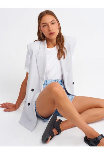 Dilvin 6910 Yelek-Gri