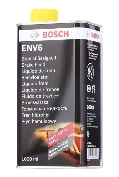 Bosch Class 6 Env6 Dot 3, Dot 4, Dot 5.1 Fren Hidrolik Yağı 1 Lt Bosch Class 6 Env6 Dot 3, Dot 4, Dot 5.1 Fren Hidrolik Yağı 1 Lt