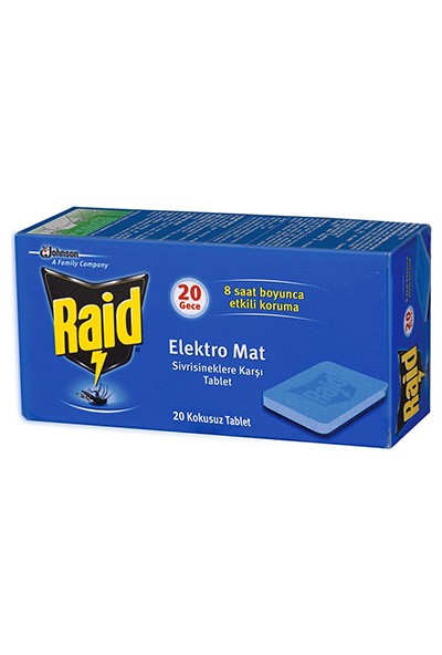 Raid Elektromat Sinek Kovucu Tablet 20 Adet