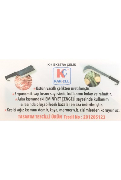 Kar-Çel K-4 Ekstra Çelik Satır
