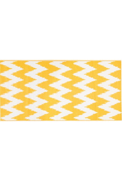 English Home Chevron Polipropilen Plaj Hasırı 90X180 cm Beyaz - Turuncu English Home Chevron Polipropilen Plaj Hasırı 90X180 cm Beyaz - Turuncu