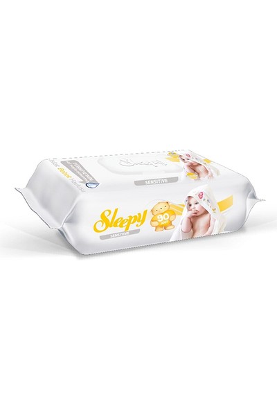 Sleepy Sensitive Kapaklı Islak Havlu 90LI Islak Mendil Sleepy Sensitive Kapaklı Islak Havlu 90LI Islak Mendil