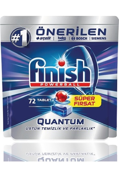 Finish Bulaşık Makinesi Deterjanı Quantum 72 Tablet Finish Bulaşık Makinesi Deterjanı Quantum 72 Tablet