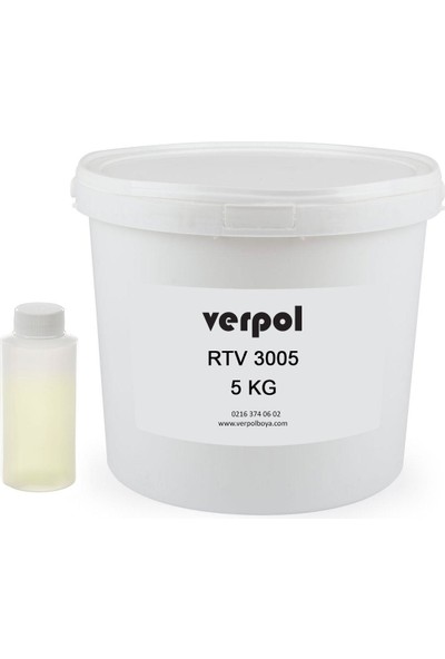 Verpol Rtv-2 Yarı Şeffaf - Ekstra Yumuşak Kalıp Silikonu - 5 kg Verpol Rtv-2 Yarı Şeffaf - Ekstra Yumuşak Kalıp Silikonu - 5 kg
