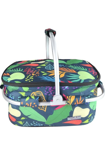 Picnic Bag Taşınabilir Yalıtımlı Desenli Piknik Çantası - Piknik Sepeti - Kamp Çantası 27 L Picnic Bag Taşınabilir Yalıtımlı Desenli Piknik Çantası - Piknik Sepeti - Kamp Çantası 27 L
