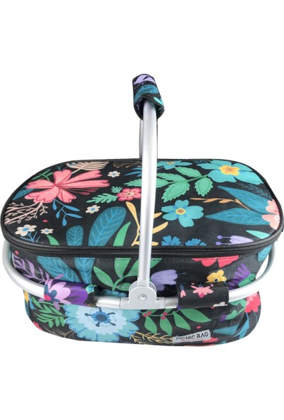 Picnic Bag Taşınabilir Yalıtımlı Desenli Piknik Çantası - Piknik Sepeti - Kamp Çantası 27 L Picnic Bag Taşınabilir Yalıtımlı Desenli Piknik Çantası - Piknik Sepeti - Kamp Çantası 27 L