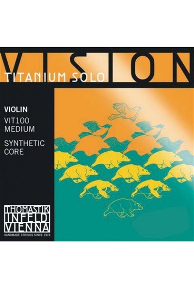 Thomastik Vision Titanium Solo Set Keman Teli VIT100 Thomastik Vision Titanium Solo Set Keman Teli VIT100
