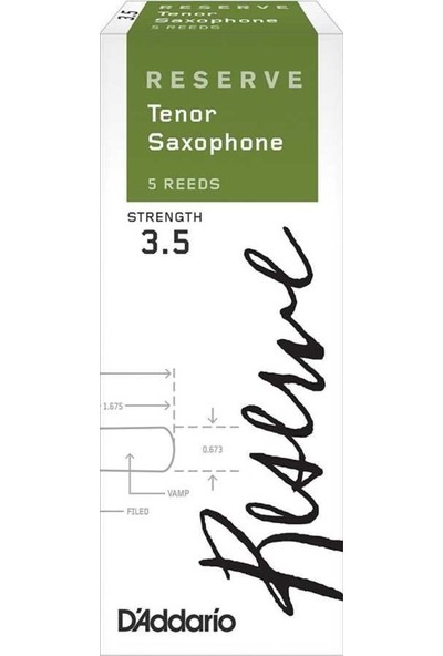 Reserve Tenor Saksafon Kamışı (5li) No. 3,5