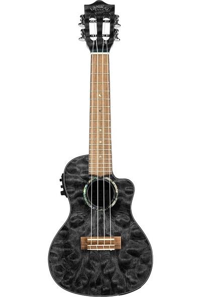 Lanikai Qm-Bkcec Quilted Maple Concert Elektro Ukulele Lanikai Qm-Bkcec Quilted Maple Concert Elektro Ukulele