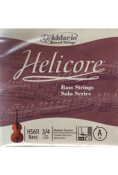 Daddario HS611 Kontrabas Tel Helicore Sol (3/4) (Sol)