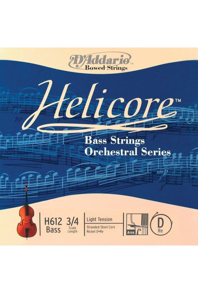 Daddario H612 Kontrabas Tel Orchestral Serisi (3/4)