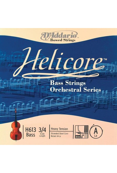 Daddario H613 Kontrabas Tel Orchestral Serisi (3/4)