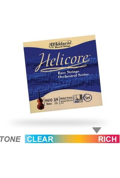 D’addario H610 3/4m Helicore Kontrabas Teli